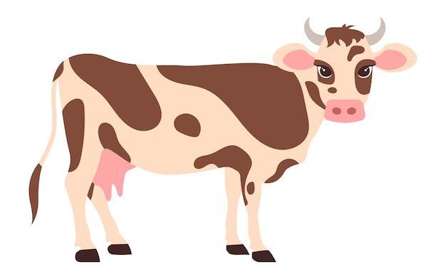 Charming Cow with Playful Spots and Friendly Expression | Jiffy Designs