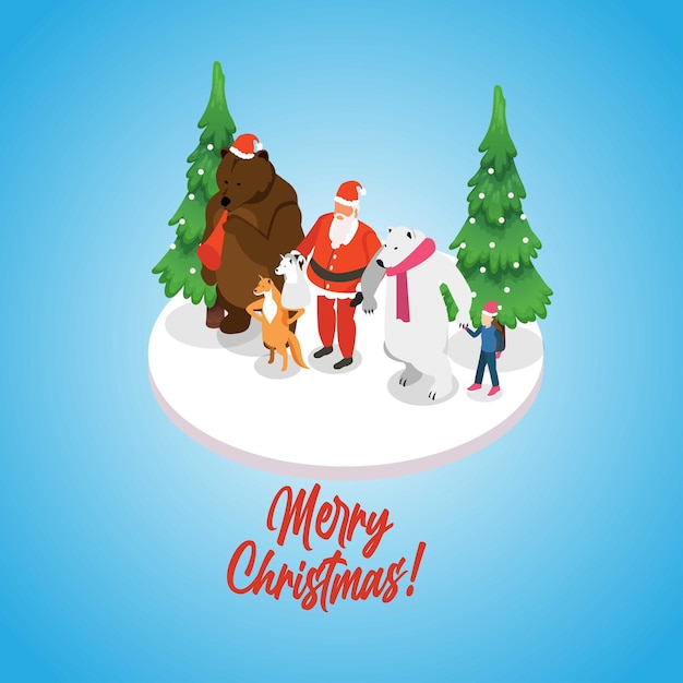 Jolly Santa and Woodland Friends Celebrate Christmas | Jiffy Designs