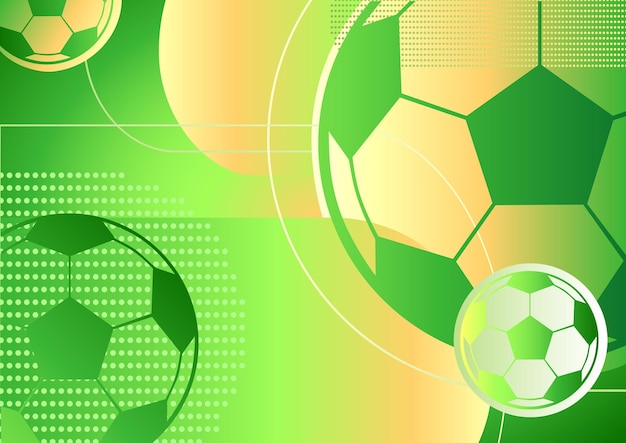 Vibrant Soccer Spheres: A Dynamic Sports Backdrop | Jiffy Designs