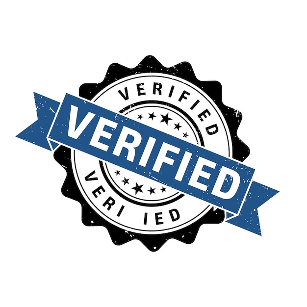 Verified Seal with Ribbon Emblem Design | Jiffy Designs