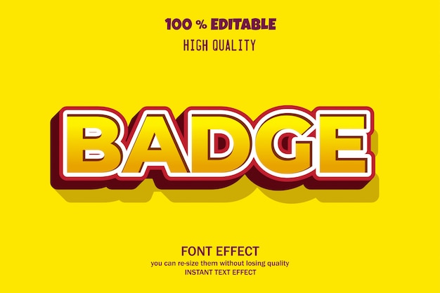 Vibrant Yellow Badge with Bold Red Lettering | Jiffy Designs