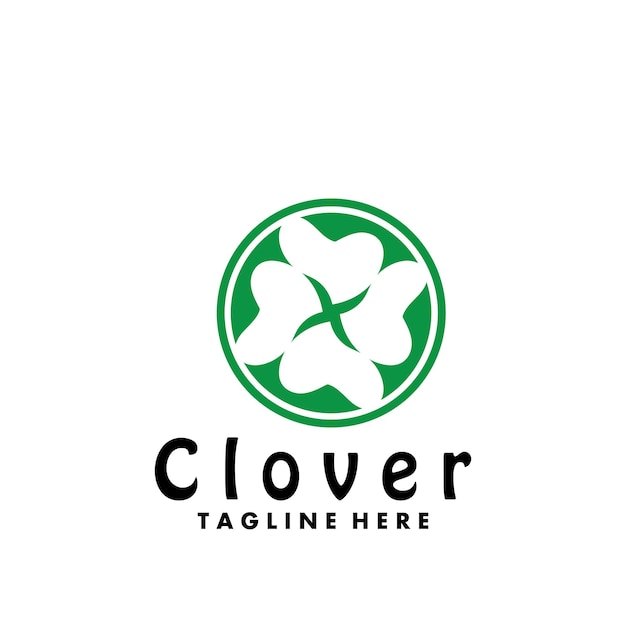 Elegant Clover Emblem with Tagline | Jiffy Designs