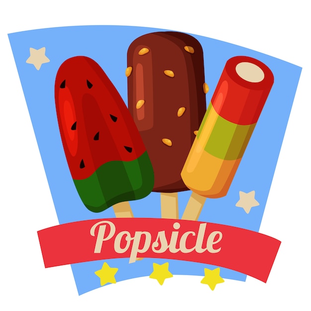 Vibrant Popsicle Trio with Playful Stars | Jiffy Designs