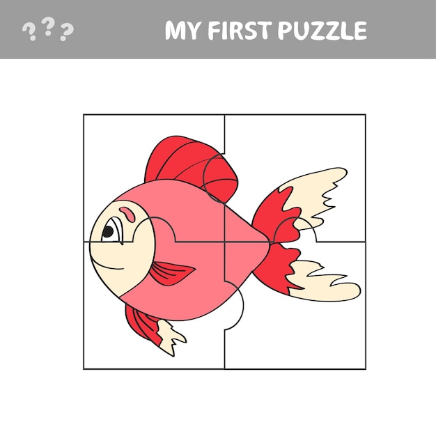 Charming Cartoon Fish Puzzle for Young Learners | Jiffy Designs