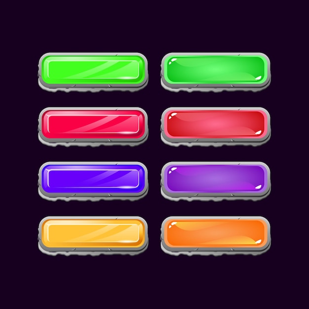 Vibrant Glossy Buttons in Assorted Neon Colors | Jiffy Designs