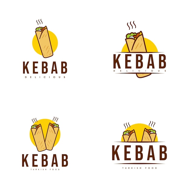 Diverse Collection of Vibrant Kebab Logos and Illustrations | Jiffy Designs