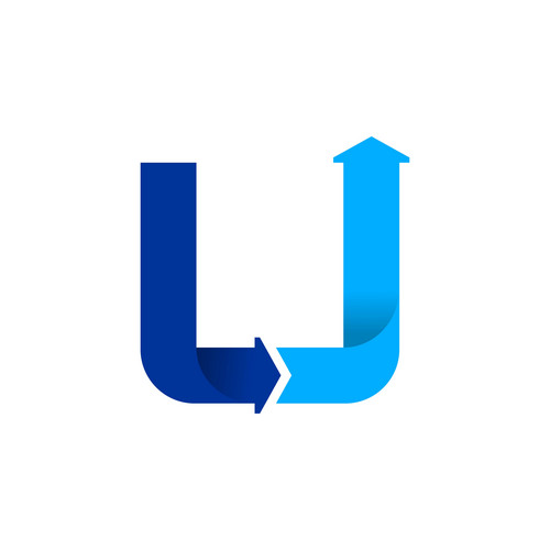 Letter U Arrow Vector Logo Design Template Illustration | Jiffy Designs