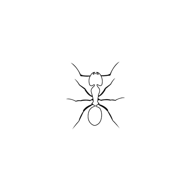 Minimalist Ant Icon: A Stylized Insect Symbol | Jiffy Designs