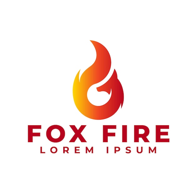 Vibrant Fox Flame Logo Design with Captivating Gradient | Jiffy Designs