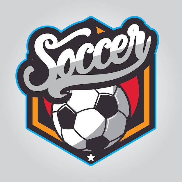 Vibrant Soccer Badge with Iconic Ball Design | Jiffy Designs