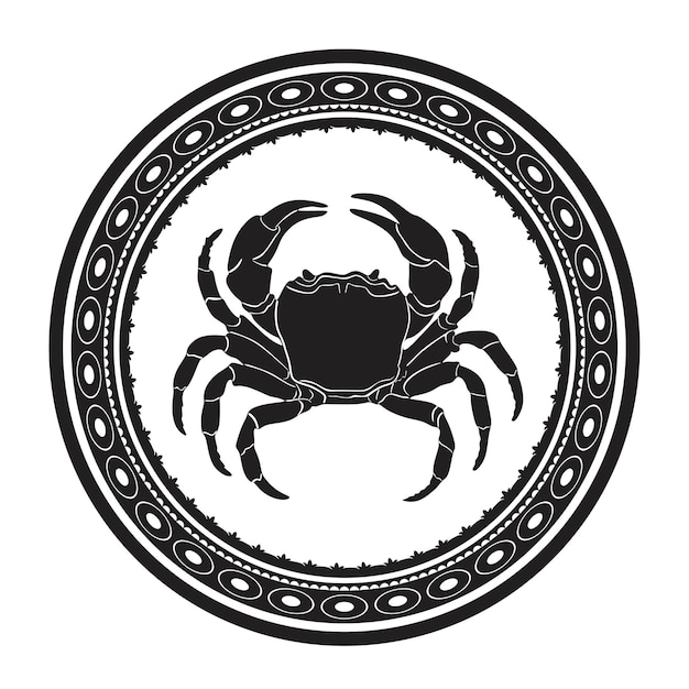 Majestic Crab Emblem: A Captivating Nautical Icon | Jiffy Designs
