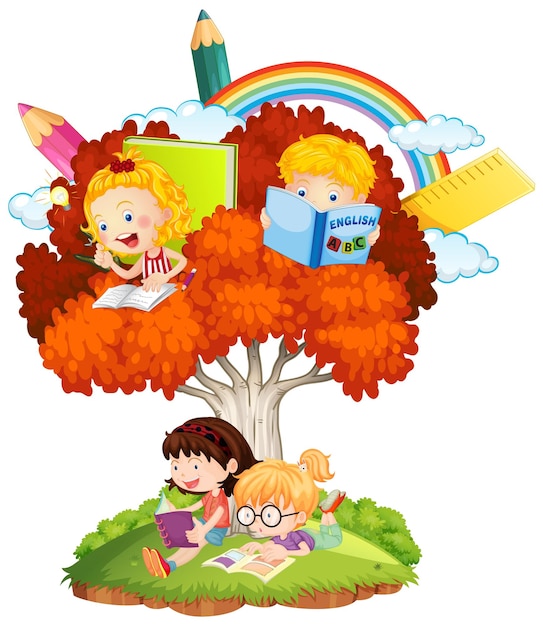 Vibrant Tree of Learning: Nurturing Young Minds with Books and ...