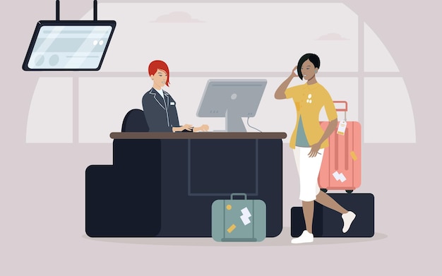 Friendly Airport Check-In Counter with Helpful Staff | Jiffy Designs