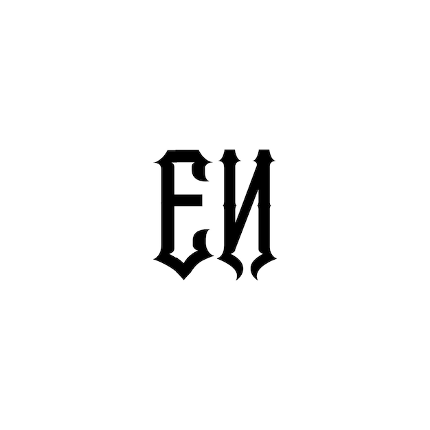 Striking Monogram Design with Bold Gothic Lettering | Jiffy Designs