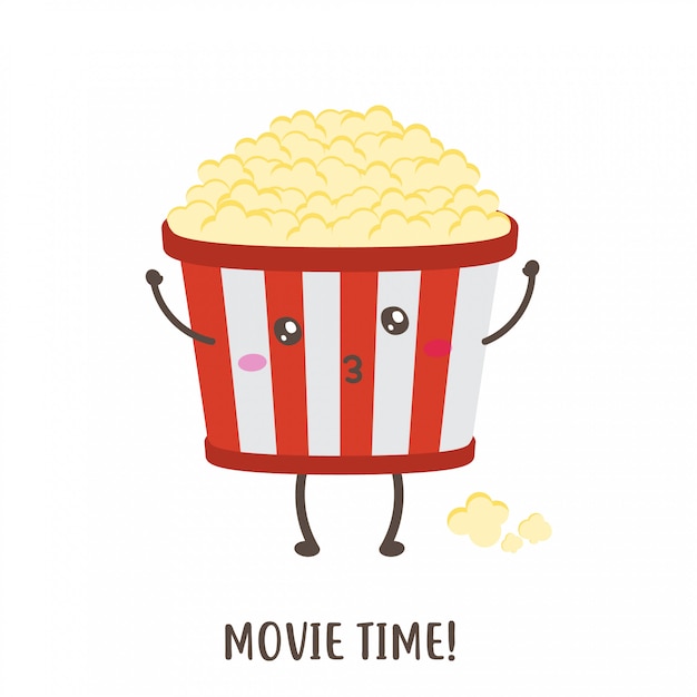 Cheerful Popcorn Bucket Inviting for a Movie Night | Jiffy Designs