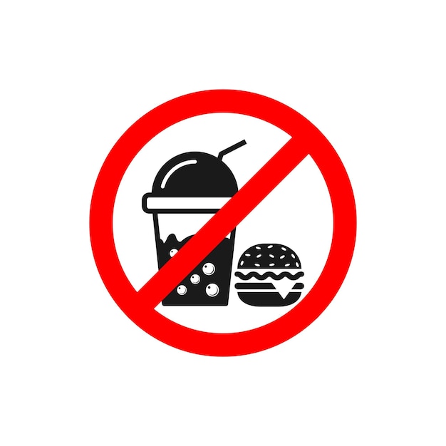 Prohibition of Fast Food and Beverages Signage | Jiffy Designs