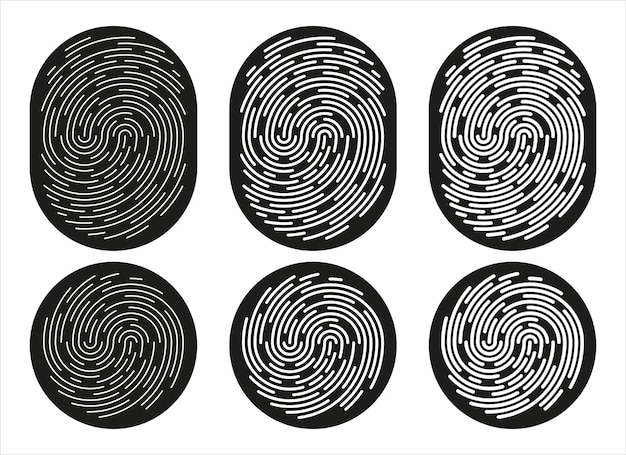 Intricate Fingerprint Patterns in Striking Monochrome | Jiffy Designs