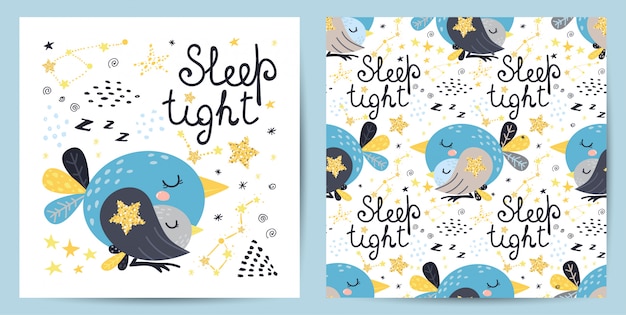Whimsical Bedtime Collection with Sleeping Owls and Stars | Jiffy Designs