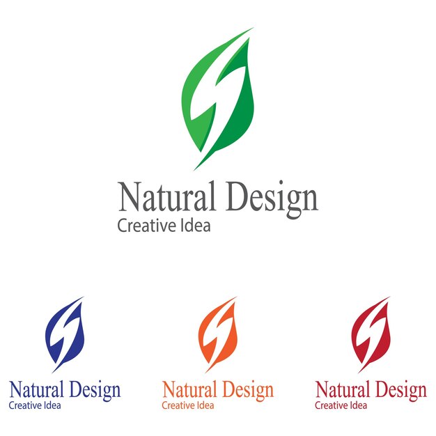 Vibrant Leaf-Inspired Natural Design Logo Concept | Jiffy Designs