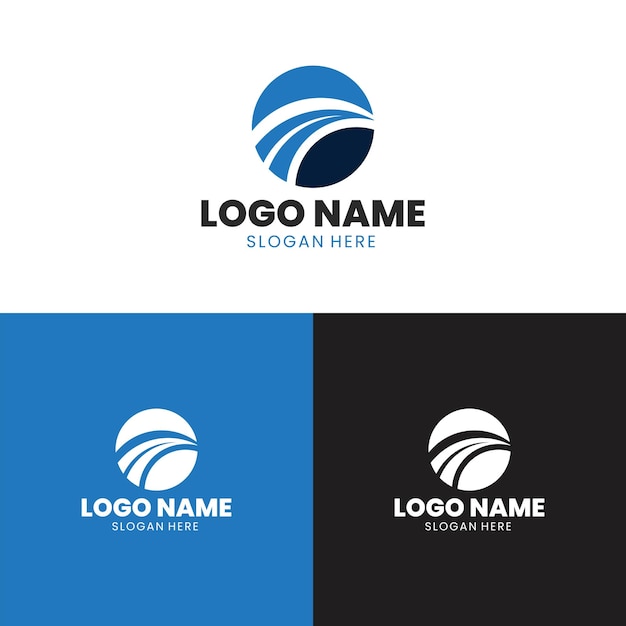 Elegant and Modern Blue Sphere Logo Design | Jiffy Designs