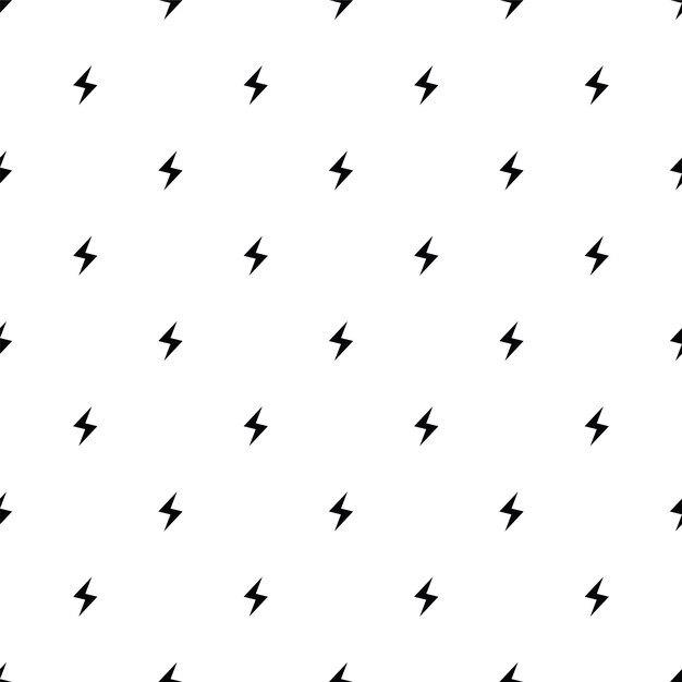 Striking Lightning Bolt Pattern in Black and White | Jiffy Designs