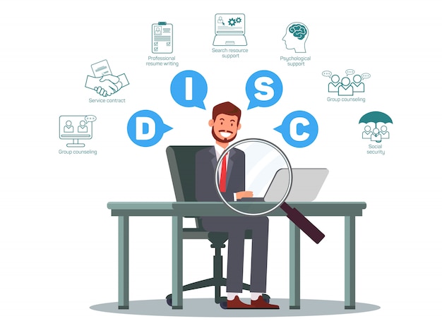 Versatile Business Illustration with DISC Personality Traits | Jiffy ...