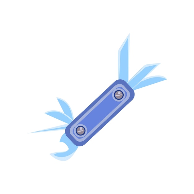 Sleek and Versatile Multi-Tool Knife with Vibrant Blue Design | Jiffy ...