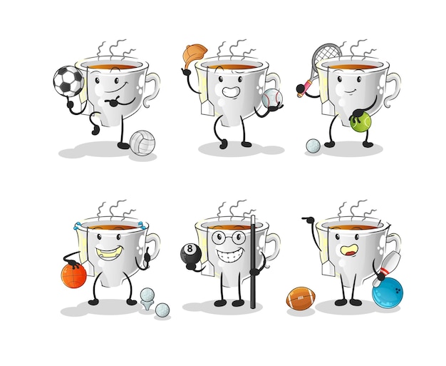 Vibrant Collection of Playful Coffee Cup Characters | Jiffy Designs