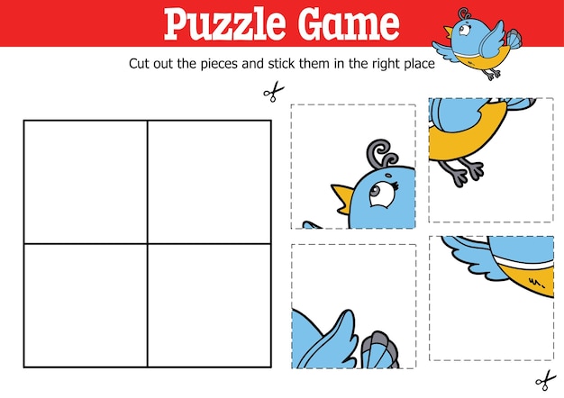 Colorful Bird Puzzle Game with Playful Cartoon Characters | Jiffy Designs