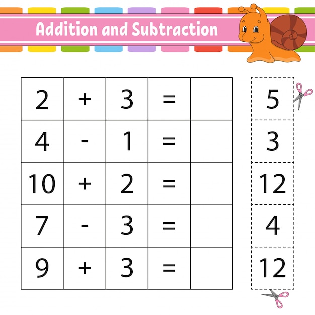 Engaging Math Practice: Addition and Subtraction Exercises | Jiffy Designs