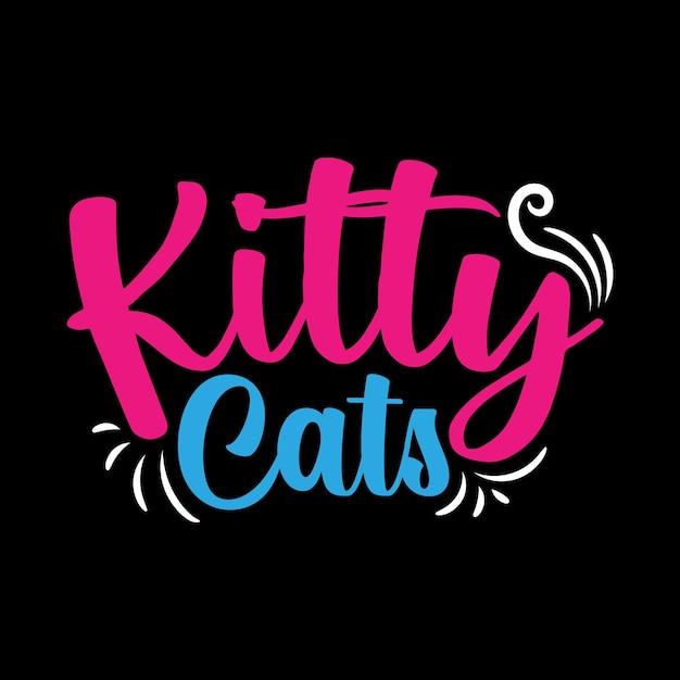 Vibrant Kitty Cats Logo with Playful Typography | Jiffy Designs