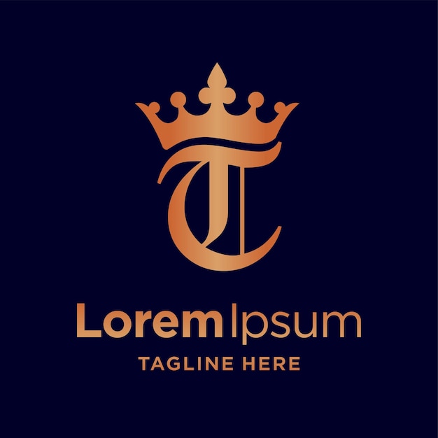 Regal Monogram with Elegant Crown and Serif Typography | Jiffy Designs