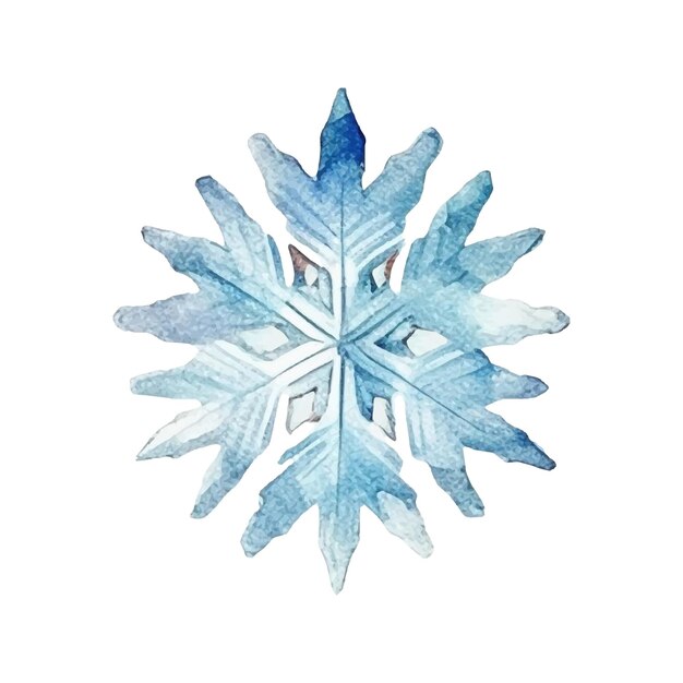 Intricate Crystalline Snowflake in Shades of Icy Blue | Jiffy Designs