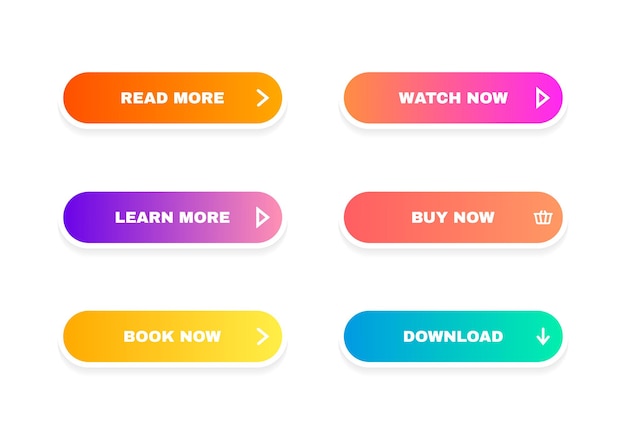 Vibrant Collection of Engaging Call-to-Action Buttons | Jiffy Designs