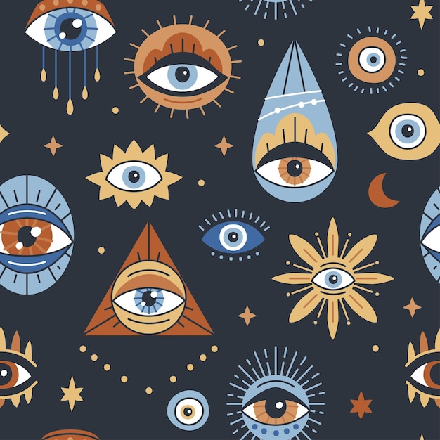 Mystical Eye Symbols in Celestial Cosmic Collection | Jiffy Designs