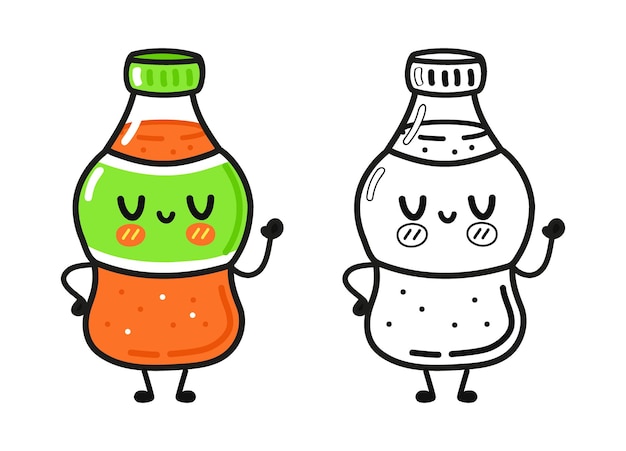 Whimsical Soda Bottle Characters in Vibrant Colors | Jiffy Designs