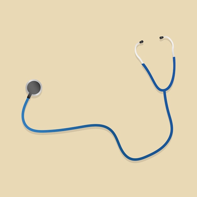 Vibrant Blue Stethoscope on Soft Beige Background | Jiffy Designs