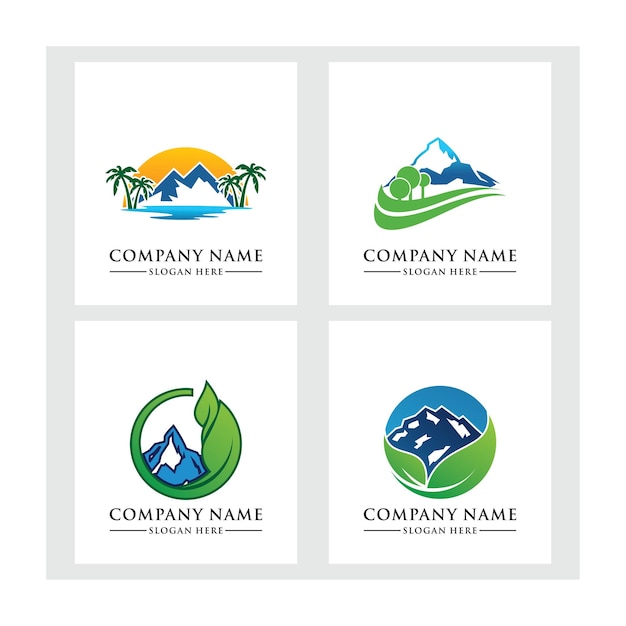 Vibrant Nature-Inspired Emblem Collection for Outdoor Brands | Jiffy ...
