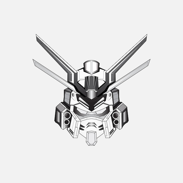 Powerful Robotic Mech Head with Striking Metallic Design | Jiffy Designs