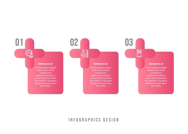 Vibrant Infographic Design with Numbered Pink Panels | Jiffy Designs