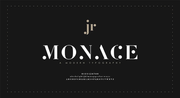 Elegant Monogram Typography with Sleek Modern Design | Jiffy Designs