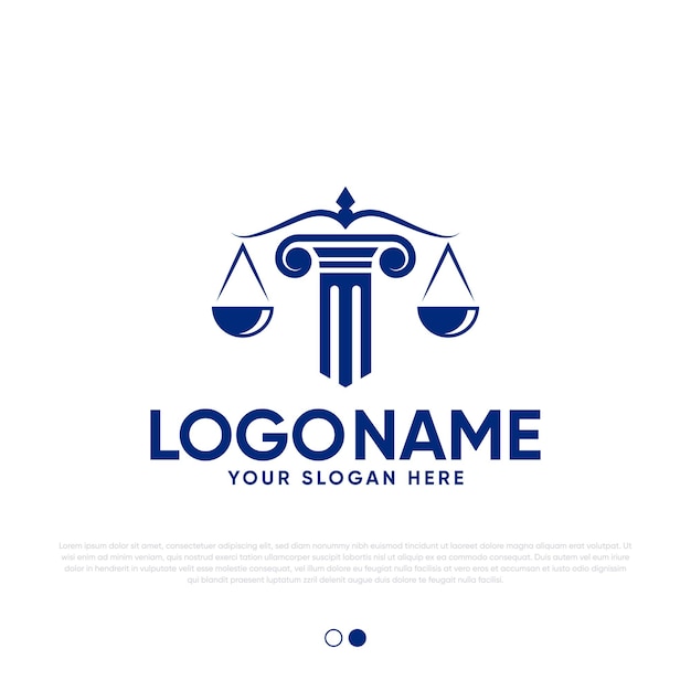Elegant Scales of Justice Legal Logo Design | Jiffy Designs