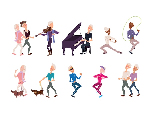 Diverse Collection of Vibrant Dance Poses and Movements | Jiffy Designs