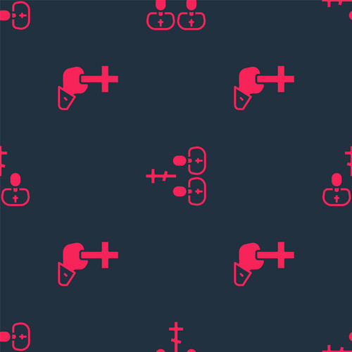 Set Christian Cross And Priest On Seamless Pattern. Vector. | Jiffy Designs