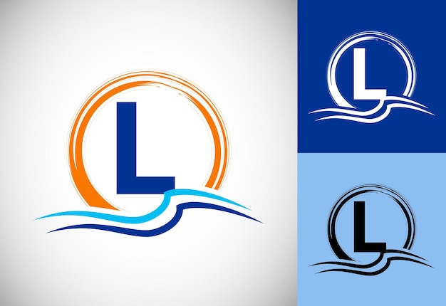 Captivating Aquatic Letter L Logo Design | Jiffy Designs