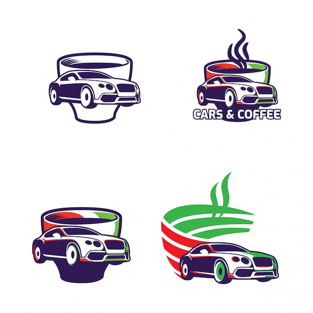 Vibrant Car and Coffee Themed Graphic Collection | Jiffy Designs