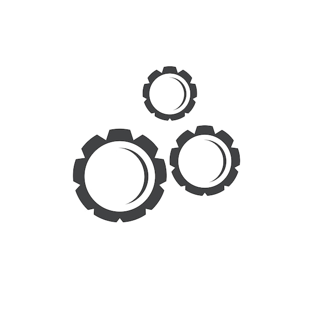 Interlocking Gears - Minimalist Mechanical Cog Icon Design | Jiffy Designs