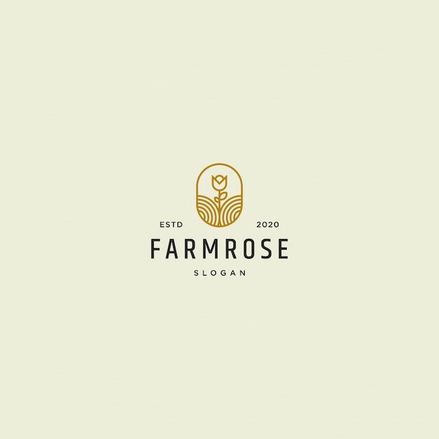 Rustic Farmhouse Logo with Wheat Sheaf and Heart Emblem | Jiffy Designs