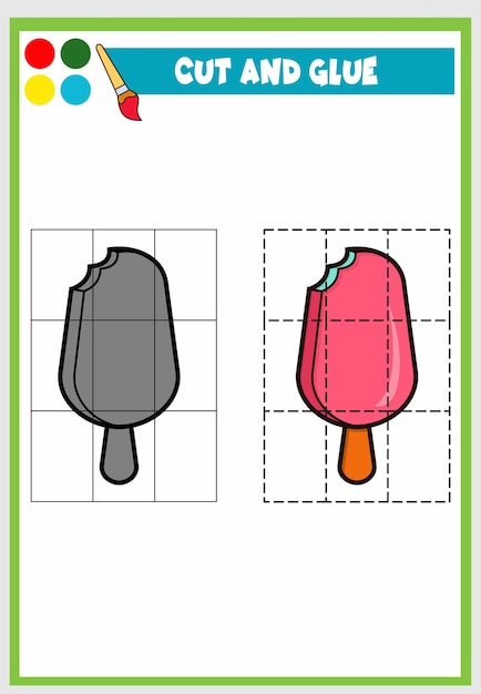 Vibrant Popsicle Cut-and-Glue Craft for Kids | Jiffy Designs