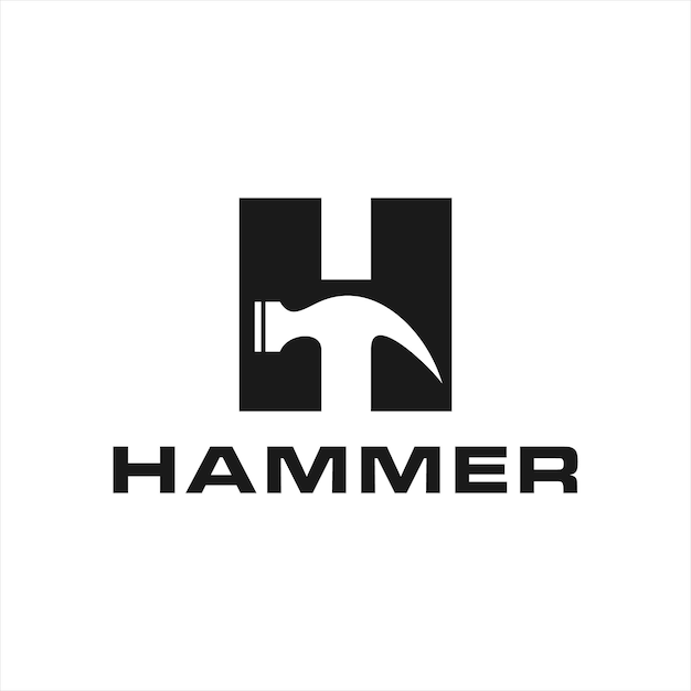 Sleek and Powerful Hammer Logo with Bold Typography | Jiffy Designs